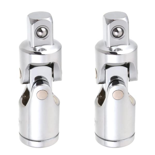 ・【Dimension】-1/2-Inch drive, and a swing of 90-Degrees.・【Secure connection】-Spring-loaded detent balls securely latch on...