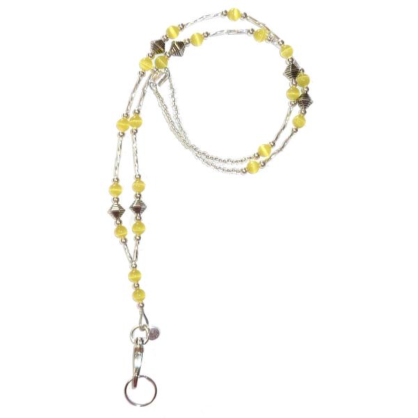 ・Beaded ID badge holder - beautiful jewelry lanyard necklace adds style and class. Displays your ID badge clearly; beaut...