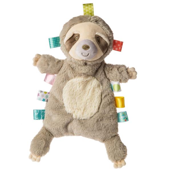 ・SOFT SLOTH FRIEND: Molasses Sloth lovey is a 3-toed friend in naturally neutral fabrics; sweet-faced Sloth has embroide...