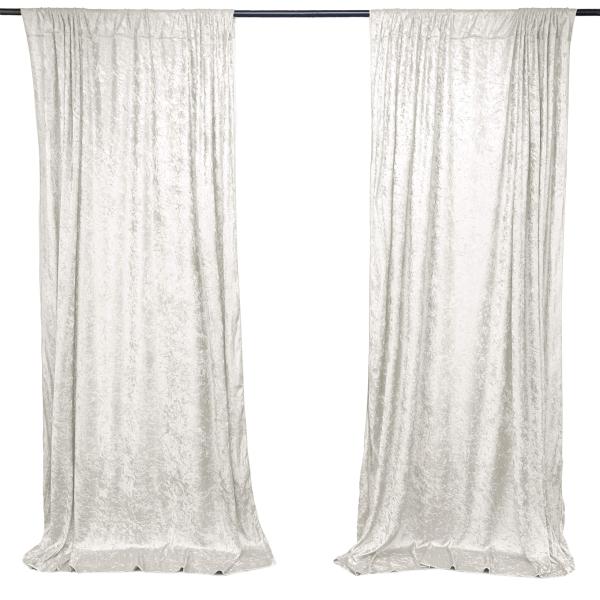 ・Generous Dimensions: Each order includes 2 velvet drape curtains, each measuring 5 feet wide by 10 feet high. When comb...