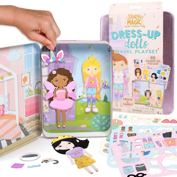 ・DRESS-UP 3 MAGNETIC DOLLS: Spark imagination and creative thinking with over 80 magnetic outfits and accessories to mix...