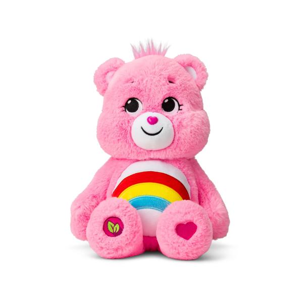 ・SOFT, SNUGGABLE PLUSHIE: Made from sustainable materials and super soft, 14" Cheer Bear's plush fur is so snuggable you...