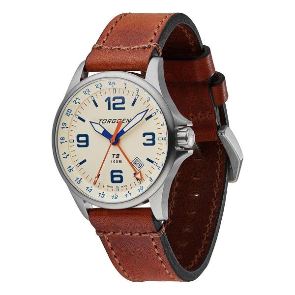 ・BOLD DESIGN: Torgoen's T9 wrist watch design is inspired by the avionics in cockpits and crafted especially for men. Th...