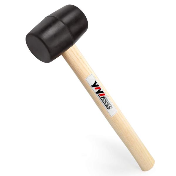 ・Materials: Hammer head: Rubber, handle: Solid wood, Size: 32x8. 5x6cm, weight: 310g・The hammer head is made of high-qua...