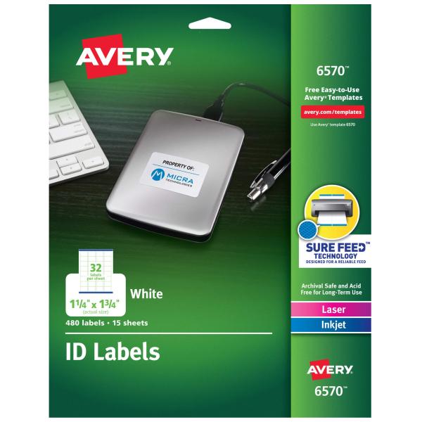 ・Only Avery Labels feature proprietary Sure Feed technology to deliver a more reliable feed through your printer, preven...