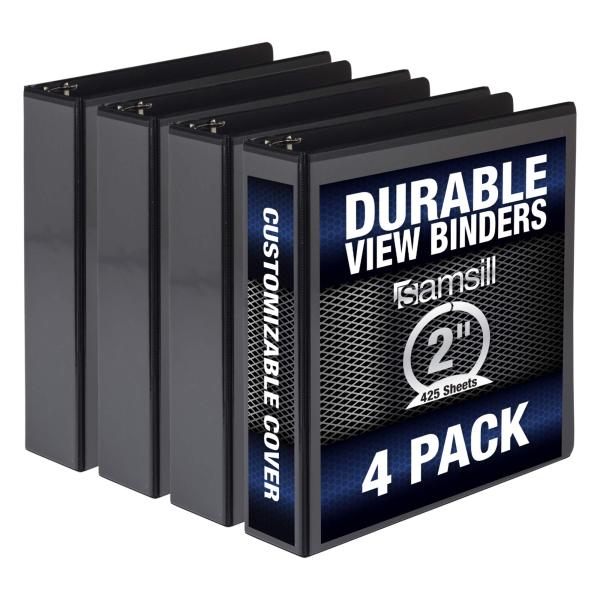 ・Heavy-Duty 3-Ring Binders: Built to withstand frequent handling in classrooms, offices, and professional settings, thes...
