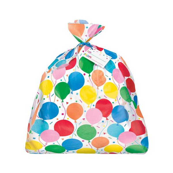 ・VIBRANT DESIGN: Our colorful balloons jumbo plastic gift bag features visually stunning, bright, and cheerful balloon p...