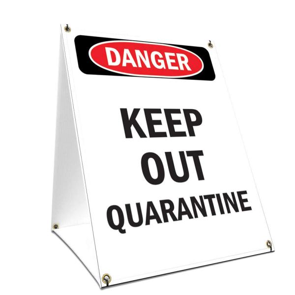 ・Lightweight "A Frame" with 24" x 36" Printed graphics on front and back.・Easy To Assemble - Kit Includes Zip Ties Neede...