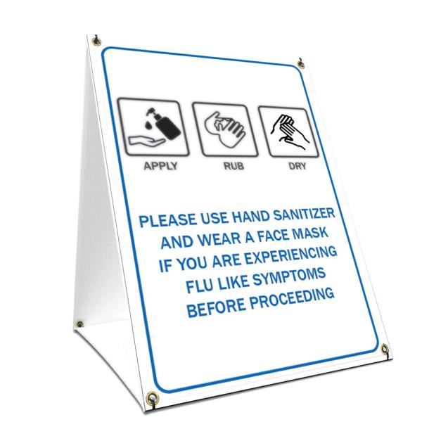 ・Lightweight "A Frame" with 24" x 36" Printed graphics on front and back・Easy To Assemble - Kit Includes Zip Ties Needed...