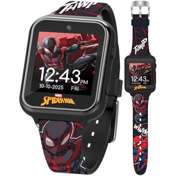 ・Interactive Spider-Man watch with touchscreen display and 10 custom watch faces for a fun and dynamic experience・Featur...