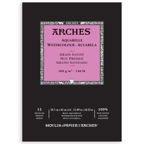 ・Prized Paper - The long fibers in Arches natural white 100% cotton watercolor paper provide timeless beauty and an inim...