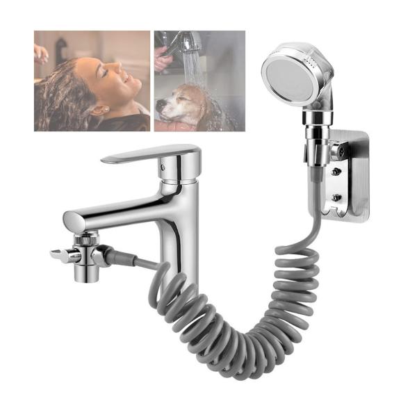 ・?【Widely Usage】 This faucet sprayer set is multi-purpose and perfect for hair washing, pet bathing, buckets filling and...