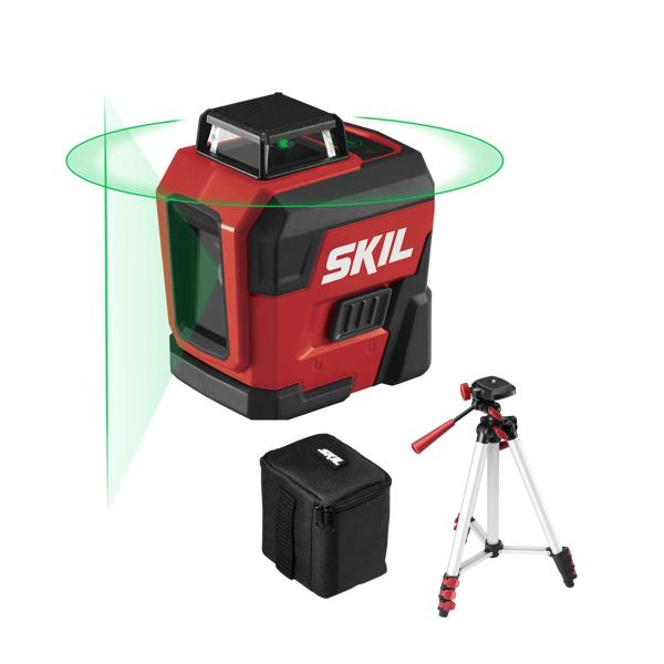 ・PROJECTS UP TO 100 FEET - Laser projects a bright green cross line laser with a 360 horizontal laser that goes all the ...