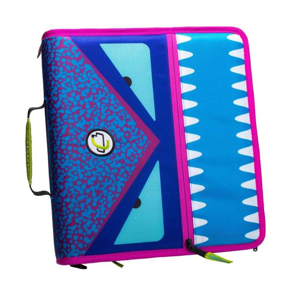 ・ORGANIZATION: Features two separate 1.5-inch D-ring binders in one, allowing for easy organization of multiple subjects...