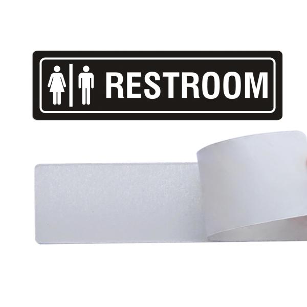 ・? 【STRONG SELF ADHESIVE】? This restroom sign for door/wall comes with a strong self adhesive backing. Super easy to ins...
