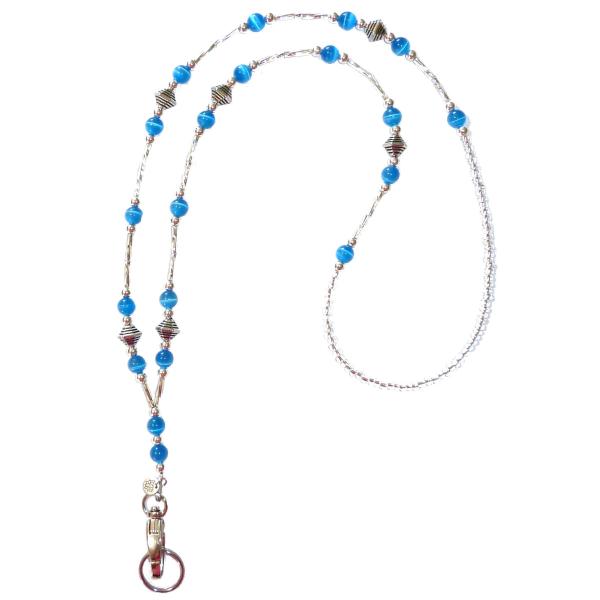 ・Beaded ID badge holder - beautiful jewelry lanyard necklace adds style and class. Displays your ID badge clearly; beaut...