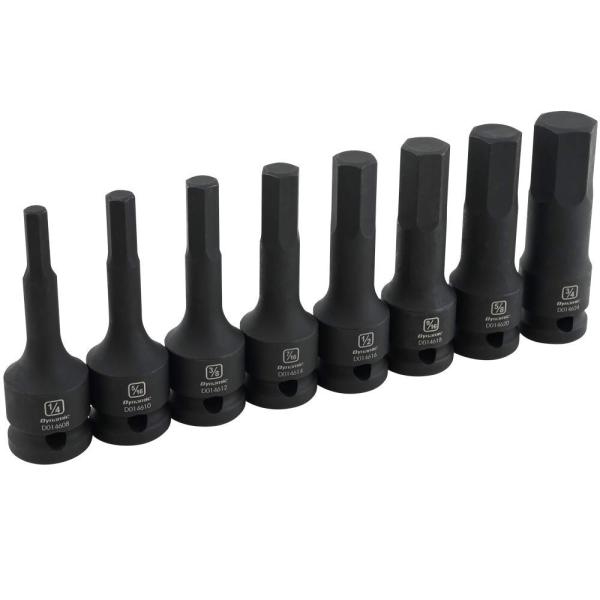 ・Set contains the following impact bit sizes: 1/4", 5/16", 3/8", 7/16", 1/2", 9/16", 5/8", 3/4".・Impact driver bits feat...