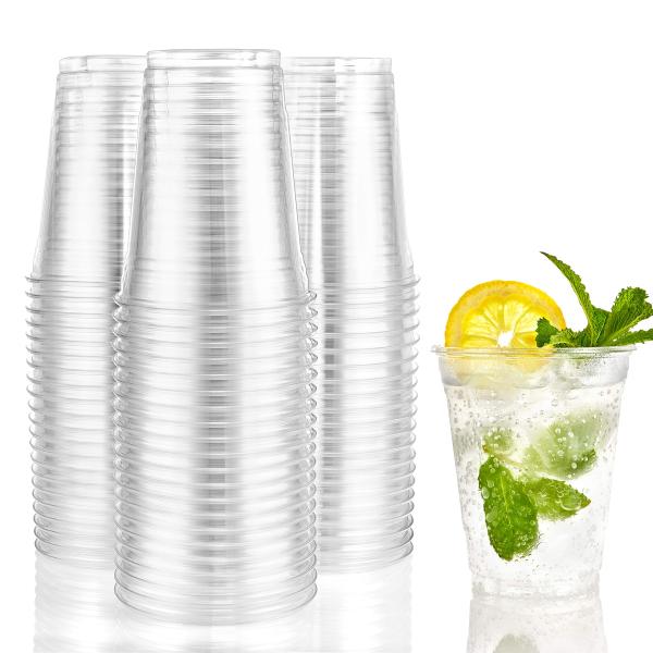 ・耐久性 - 丈夫で強い透明PET素材プラスチック製。・お買い得パック - 使い捨てプラスチックカップ100個入り。・お手入れ簡単 - 家族の集まり、パーティー、ディナーの後にも洗う必要はありません。・結婚式、ディナー、パーティー、高級ケー...