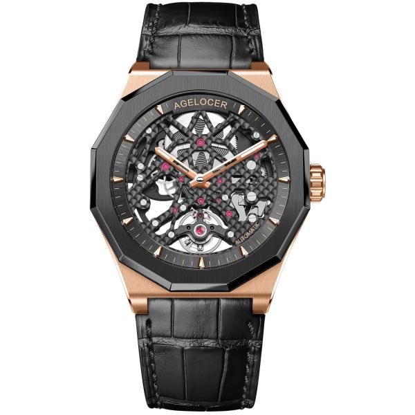 ・?41.5mm(1.63inch) Simple Clean Dial，Big Date Window，30mm Transparent caseback,self-produced auto machanical movt Cal. A...