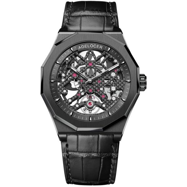 ・?41.5mm(1.63inch) Simple Clean Dial，Big Date Window，30mm Transparent caseback,self-produced auto machanical movt Cal. A...