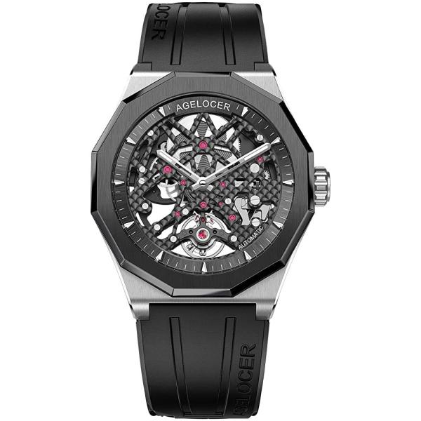 ・?41.5mm(1.63inch) Simple Clean Dial，Big Date Window，30mm Transparent caseback,self-produced auto machanical movt Cal. A...