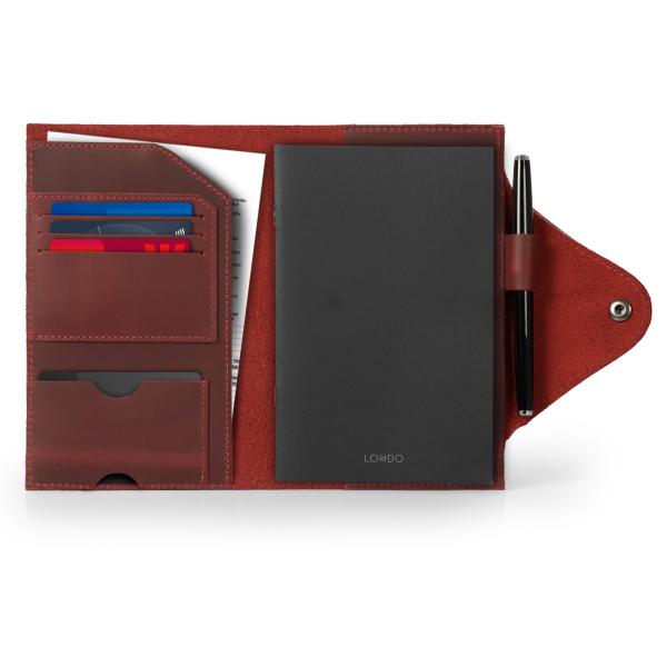 ・EXQUISITE LEATHER CRAFTSMANSHIP - The Londo Portfolio is crafted with high quality, genuine cowhide leather attached wi...