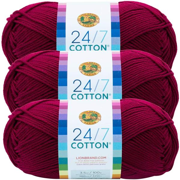 ・COTTON YARN FOR EVERYDAY MAKES: 24/7 Cotton is a smooth, 100% cotton yarn available in a wide range of vibrant, lasting...