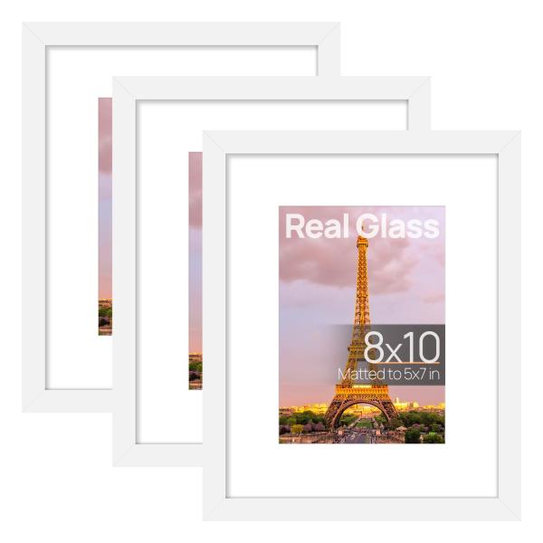 ・MULTIPLE FRAMES ＆ STURDY MATERIAL: Set of 3 pieces in the same sizes for neat and uniform wall decoration. Lightweight ...
