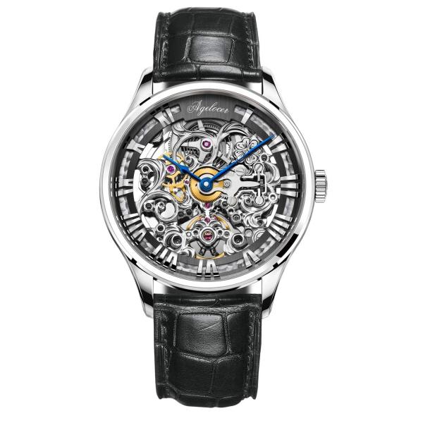 ・?40mm(1.57inch) Simple Clean Dial，Big Date Window，30mm Transparent caseback,self-produced auto machanical movt Cal. A47...