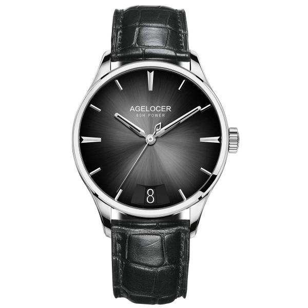・?40mm(1.57inch) Simple Clean Dial,Big Date Window,26mm Transparent caseback,self-produced auto machanical movt Cal. A33...
