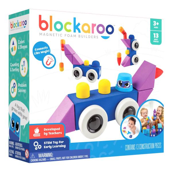 ・EASIEST BUILDING SYSTEM FOR YOUNG LEARNERS - Blockaroo blocks are a new way to build. Our patent-pending foam magnetic ...