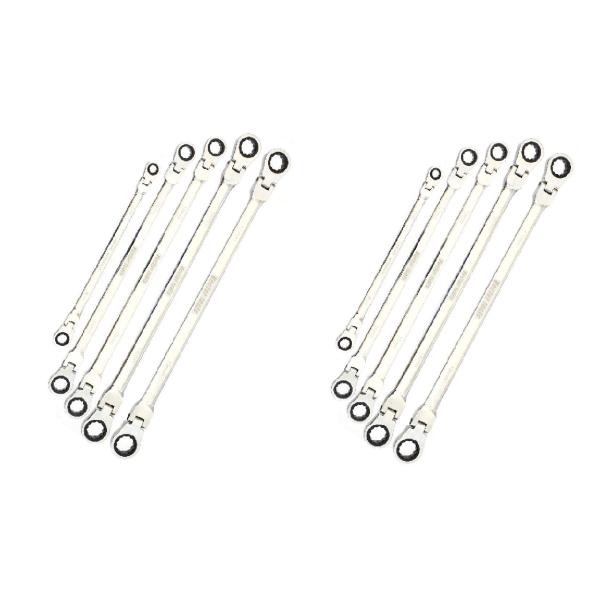・Condition : New・Type : Double Box End Spline Ratcheting Wrench・Specification : 1).Chrome Vanadium Steel with a Mirror P...