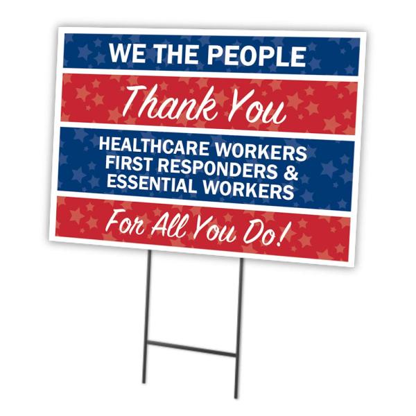 ・Yard Sign Size: 18" x 24"・4mm Corrugated Plastic・Sign Stake is Included・Perfect for Outside or Indoor Use・PROUDLY MADE ...