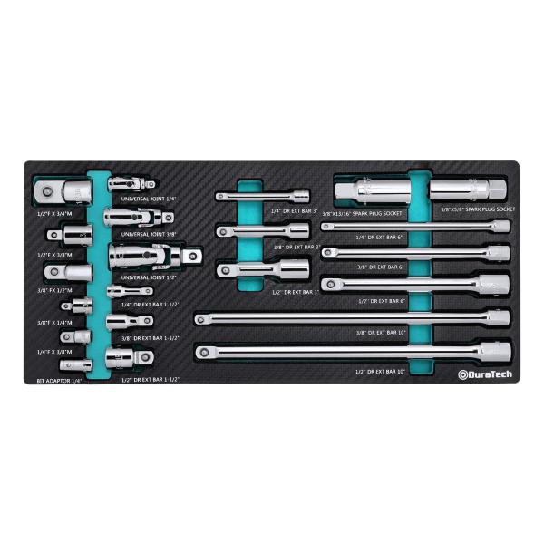 ・High Quality: The socket accessory set is made of premium high-strength chrome vanadium and features a corrosion-resist...