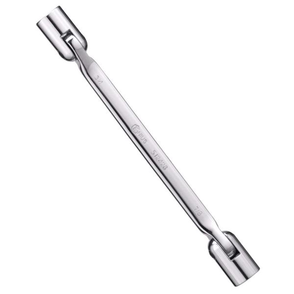 ・WRENCH - 5/8" x 11/16" Double Flexible Socket Wrench・SPECIFICATION - Overall length of 260mm (or 10.24 Inches)・DURABLE ...