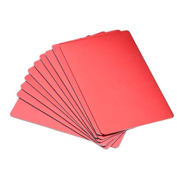 ・[Size] - 80mm x 50mm x 0.6mm / 3.1-inch x 2.0-inch x 0.02-inch (L*W*T).・[Material] - Aluminum card is processed with a ...