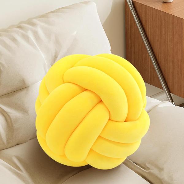 ・Decoration Pillow:The perfect pop of color for a room ＆ nicely constructed.Whether the round knot ball pillow is on you...