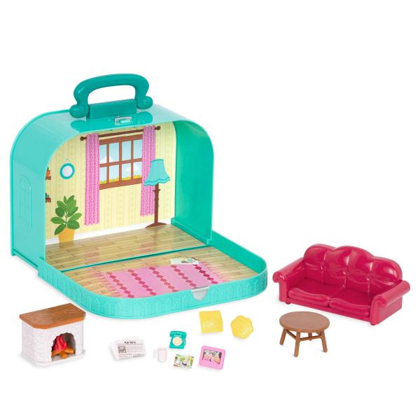 ・PLAYSET TO-GO: Bring your Li'l Woodzeez everywhere you go with the Travel Suitcase Living Room Playset! This playset fo...