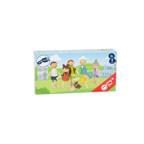 ・Lifelike playtime: Small Foot branded Wooden Bending Dolls Family adds realism and imagination to the dollhouse experie...