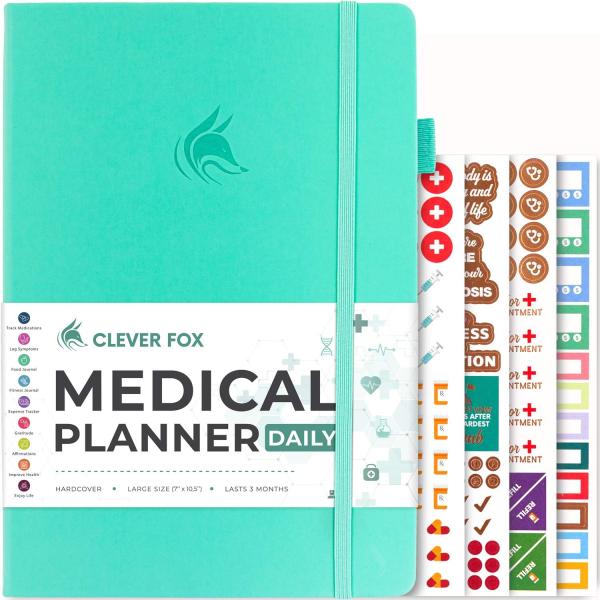 ・?すべての医療記録を1つの場所に保管: Clever Fox Daily Medical Plannerは、医師と一緒に開発され、重要な健康情報を毎日追跡し、すべての医療記録、メモ、治療計画を1か所に保存するのに役立ちます。 慢性疾患や痛...