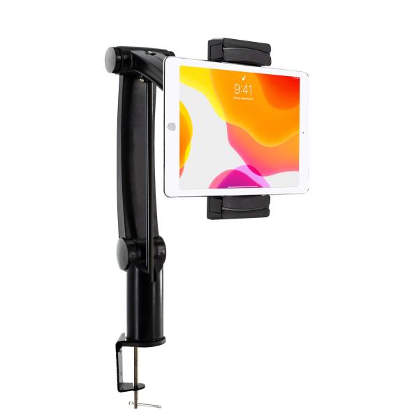・Sturdy metal clamp fits onto desks up to 2 ?".・Angle-adjustable arm with flexible elbow joint・360-degree rotation point...