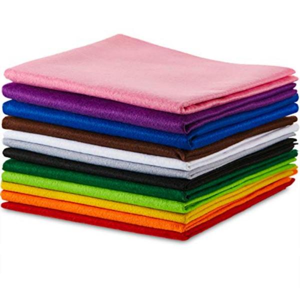 ・What's included: you will get 12 pieces of 0.047 inches/ 1.2 mm thick, 37 x 20 Inches/ 95 x 50 cm extra large felt fabr...
