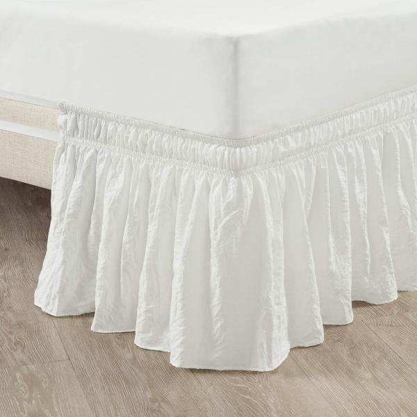 ・Bed Decor: Both functional and stylish, decorate your bed with the Lush Decor Ruched Ruffle Elastic Easy Wrap Around Be...