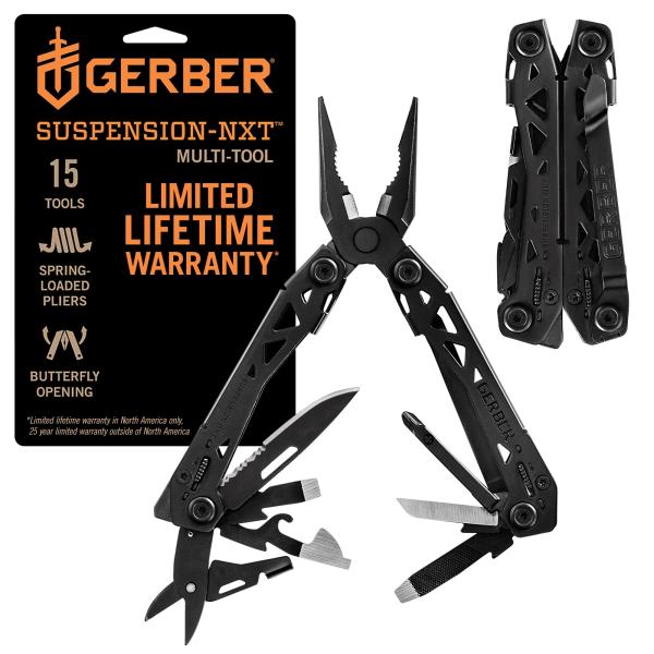 ・15-IN-1 EDC MULTITOOL: Features needle nose pliers, wire stripper, small/medium/large flathead drivers, 2 cross drivers...