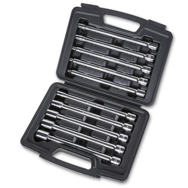 ・Set of 10 sockets with Torx socket 200 mm long and 3/8 inch square socket, great for professional use and DIY jobs・SPEC...