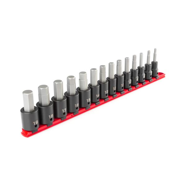 ・Includes 14-pc. 1/2 in. drive metric hex impact bit sockets: 6, 7, 8, 9, 10, 11, 12, 13, 14, 15, 16, 17, 18, 19 mm; Soc...