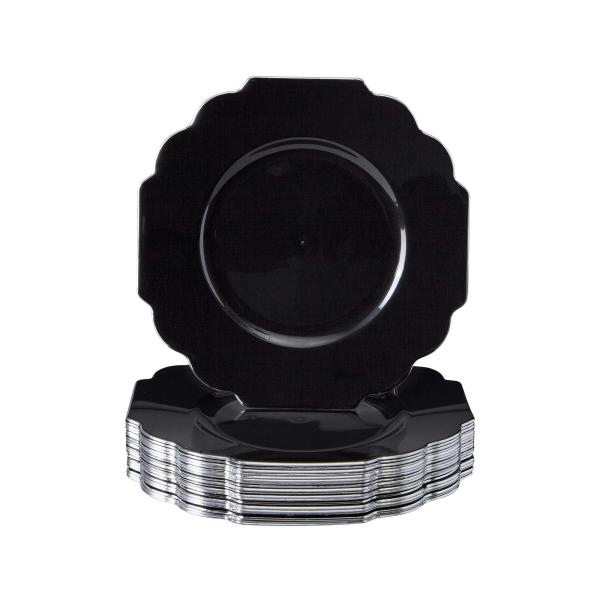 ・PREMIUM QUALITY: Our disposable plates are non-toxic, made from high grade heavyweight plastic materials. These are saf...