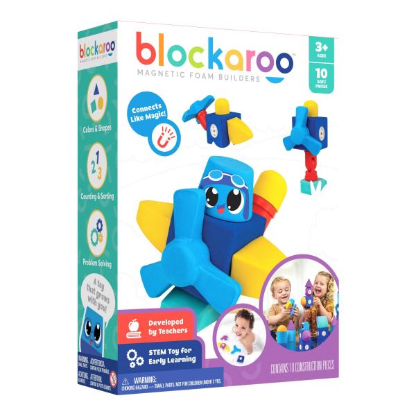 ・EASIEST BUILDING SYSTEM FOR YOUNG LEARNERS - Blockaroo blocks are a new way to build. Our patent-pending foam magnetic ...