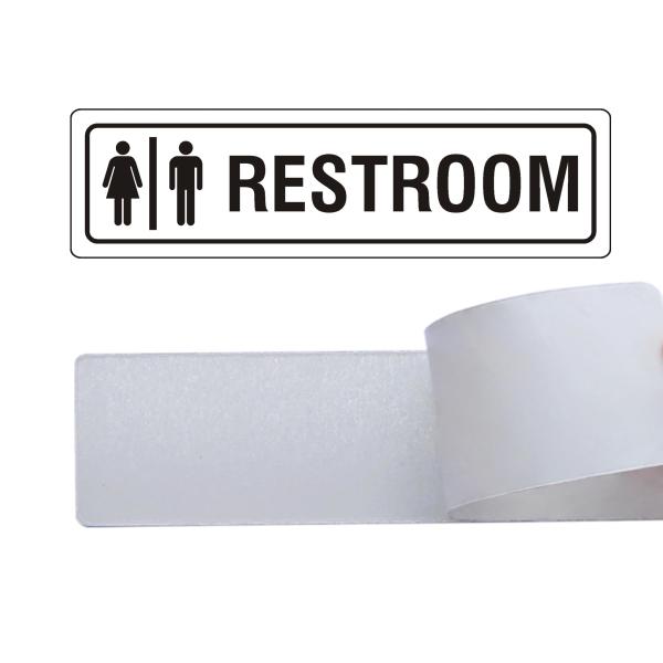 ・? 【STRONG SELF ADHESIVE】? This restroom sign for door/wall comes with a strong self adhesive backing. Super easy to ins...