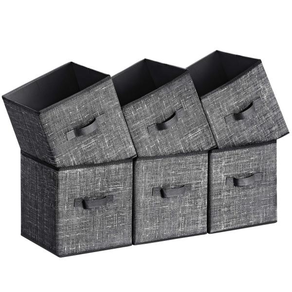 ・[Durable and Stable] Organize your items with this set of 6 durable, stable storage cubes. Each box with two handles ca...